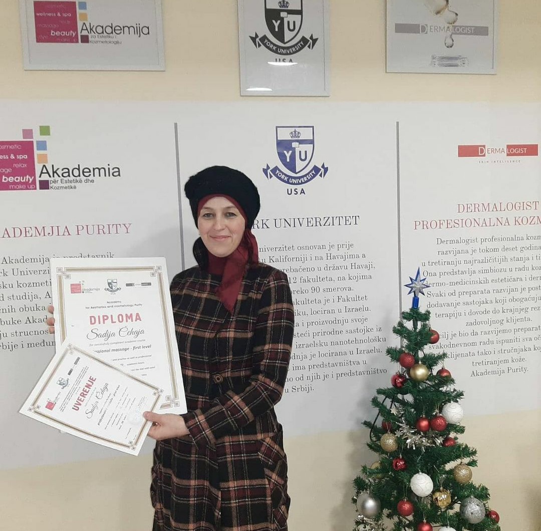 Alma Babaić, Sadija Čehaja, kurs PROFESIONALNOG MASERA - Sarajevo ...